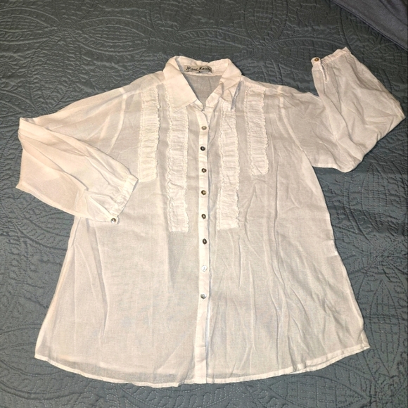 JP & Mattie | Tops | Jp Mattie Womens S Boho Buttonup Blouse | Poshmark